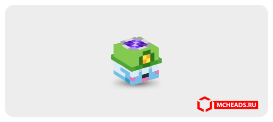 Emerald Minion VII — Minecraft head