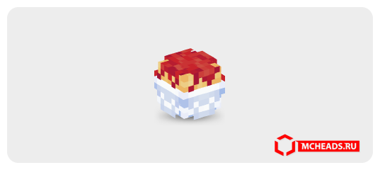 Bowl of Pasta with Tomato Sauce — Minecraft head