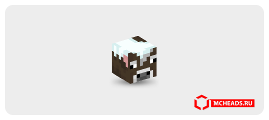 Snowy Cow — Minecraft head