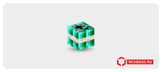 TNT (green) — Minecraft head