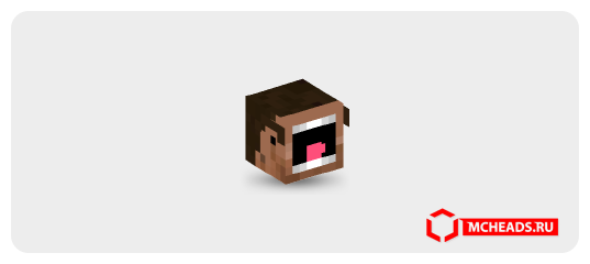 Screaming Steve — 61299 — Minecraft head