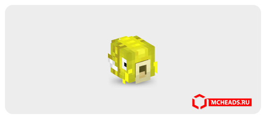 Golden Magikarp (#129) — Minecraft head