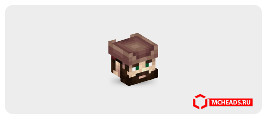 Captain Blackbeard — Minecraft head