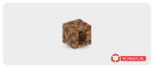 Dirt forward — Minecraft head