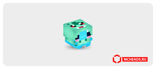 Blue Bee with Bulbasaur Hoodie Plushie — Minecraft head