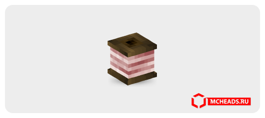 Spool of Thread (pink) — Minecraft head