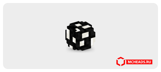 Mushroom Orb (black) — Minecraft head