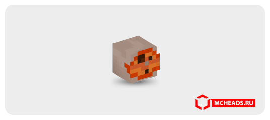 Korok (orange) — Minecraft head