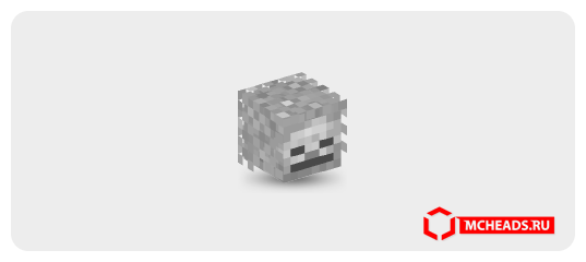 Skeleton with Chainmail Helmet — Minecraft head