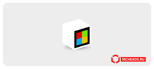 Microsoft — Minecraft head