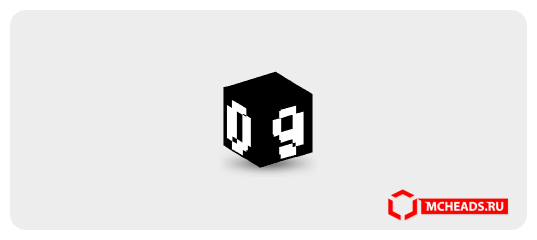 GUI Black (White 09) — Minecraft head