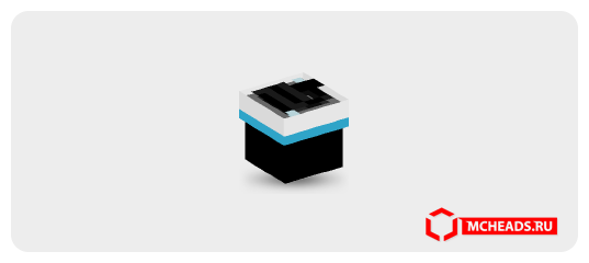 Charge Cord (Black) — Minecraft head