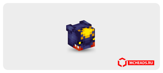 Garchomp (#445) — 5681 — Minecraft head