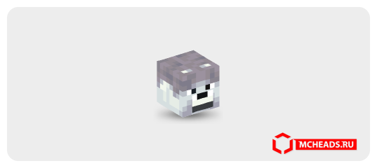 Ashen Wolf — 85179 — Minecraft head