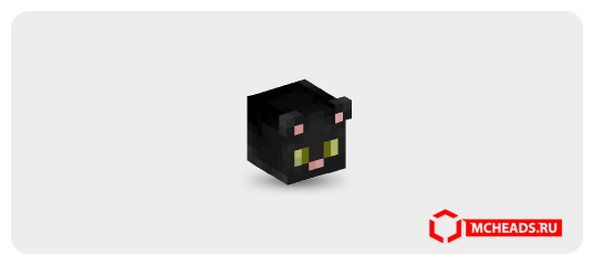 Black Cat — Minecraft head