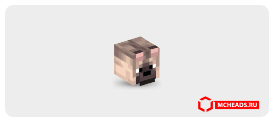 Chestnut Wolf — 86438 — Minecraft head