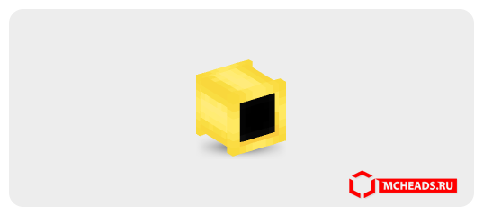 Pipe (yellow) — Minecraft head