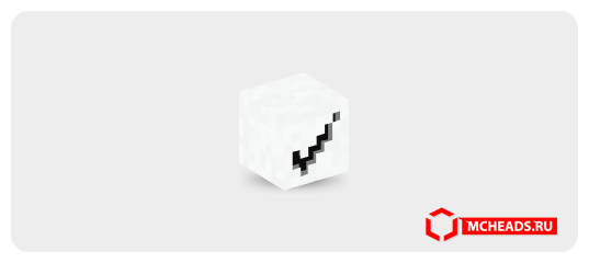 White Checkmark — Minecraft head