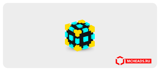 Geometry Dash Cube — 42145 — Minecraft head