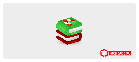 Candy Cane Books — Minecraft head