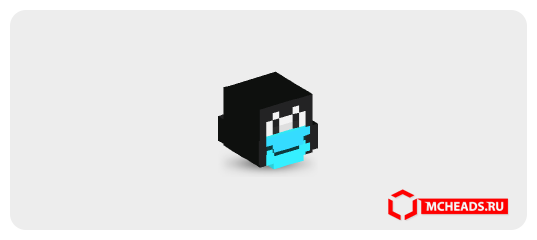 Tux (Turquoise) — Minecraft head