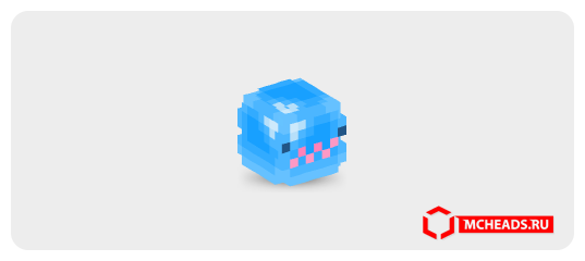 Puddle Slime (blushing) — Minecraft head