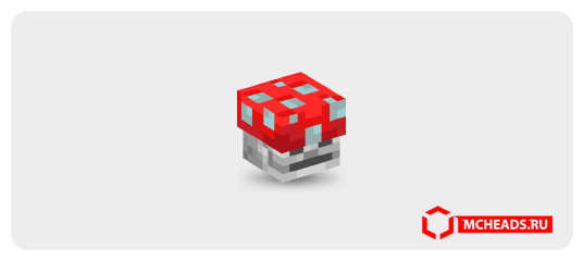 Skeleton wearing Mushroom — Minecraft head