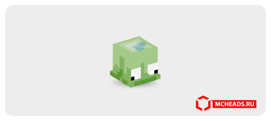 Slime Monster (lime) — Minecraft head