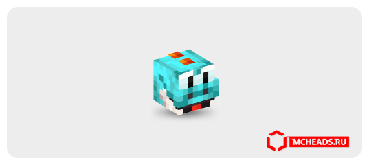 Light Blue Yoshi — Minecraft head