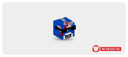 Blue Cow — Minecraft head