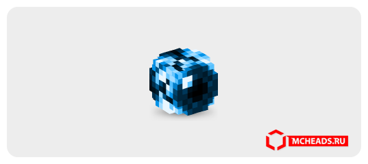 Eye (blue) — Minecraft head