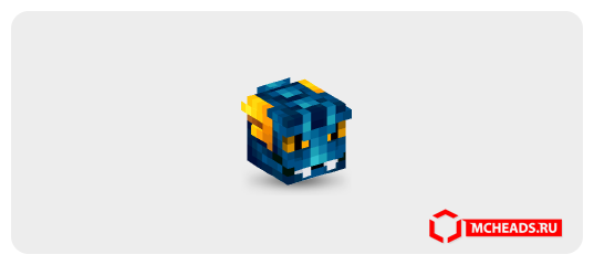 Caduceus Snake (Blue) — Minecraft head