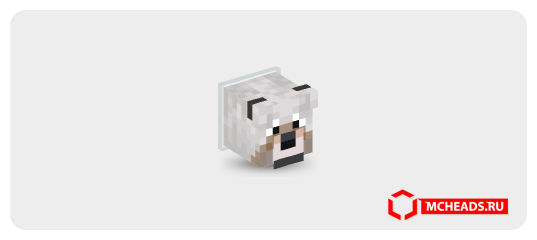 White Collared Dog — Minecraft head