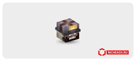 Zombie Miner — 57767 — Minecraft head