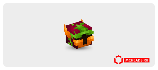 Harvester Helmet (Carrot, Red) — Minecraft head