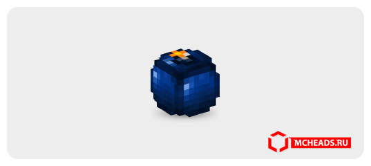Blue Bomb — Minecraft head