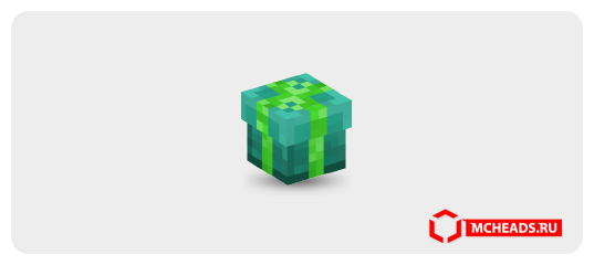 Present (cyan) — 2493 — Minecraft head