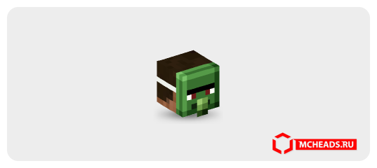 Man with Zombie Villager Mask — Minecraft head