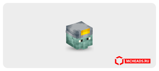 Alien Villager Miner — Minecraft head