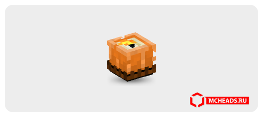 Candle (orange) — Minecraft head