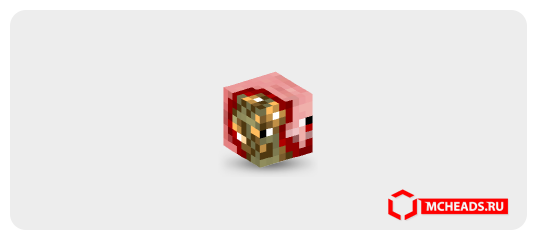 Glowstone Pigman — Minecraft head