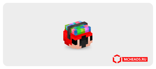 Trick Or Treat Basket (red parrot) — Minecraft head