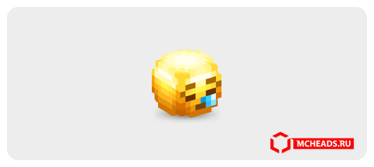 Emoticon Sleepy — Minecraft head