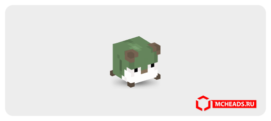 Rat (Green) — Minecraft head