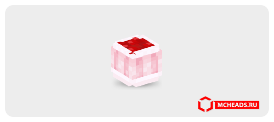 Pink Strawberry Charlotte — Minecraft head