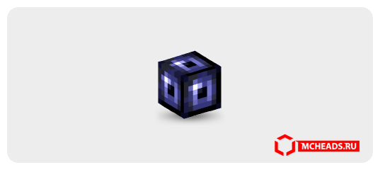 Voidstone Eye (blue) — Minecraft head
