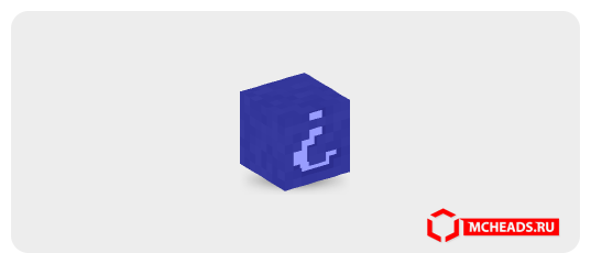 Blue Reverse Question Mark — Minecraft head