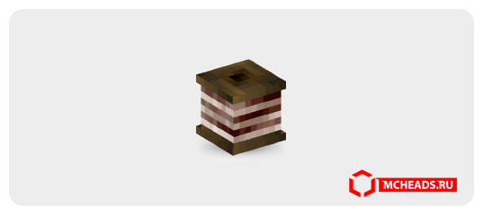 Spool of Thread (brown) — Minecraft head