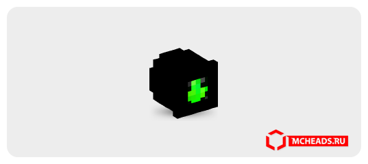 Traffic Signal (green arrow) — Minecraft head