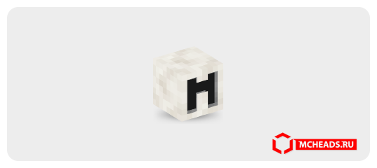Quartz M — Minecraft head
